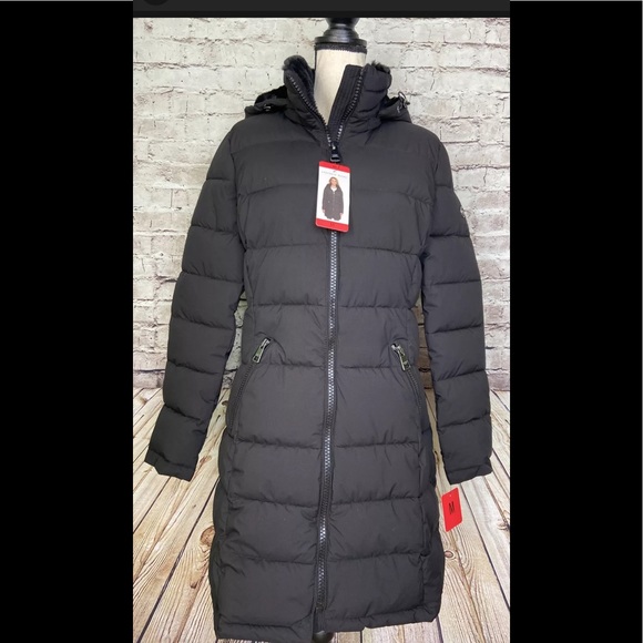 Andrew Marc | Jackets & Coats | Andrew Marc Stretch Parka Hooded Winter ...